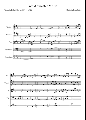 What Sweeter Music - John Rutter Sheet music for Piano, Bass guitar ...