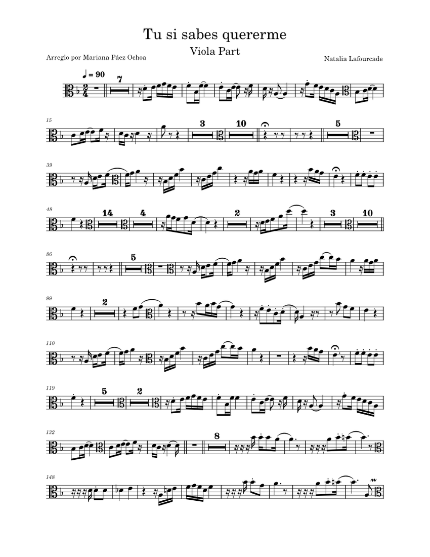 Tú sí sabes quererme – Natalia Lafourcade Sheet Music for Trombone ...