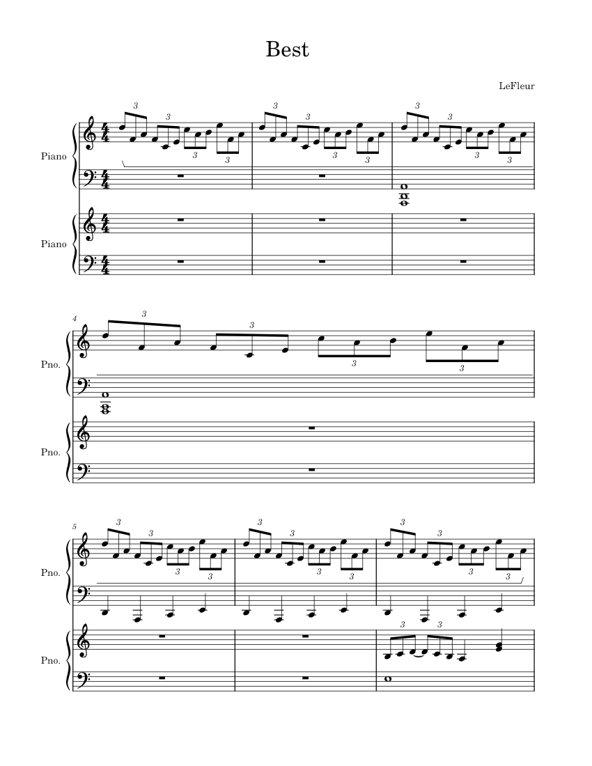 Best Sheet music for Piano (Piano Duo) | Musescore.com