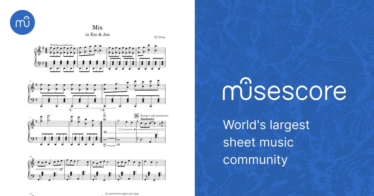 Mix Sheet music for Piano (Solo) Easy | Musescore.com