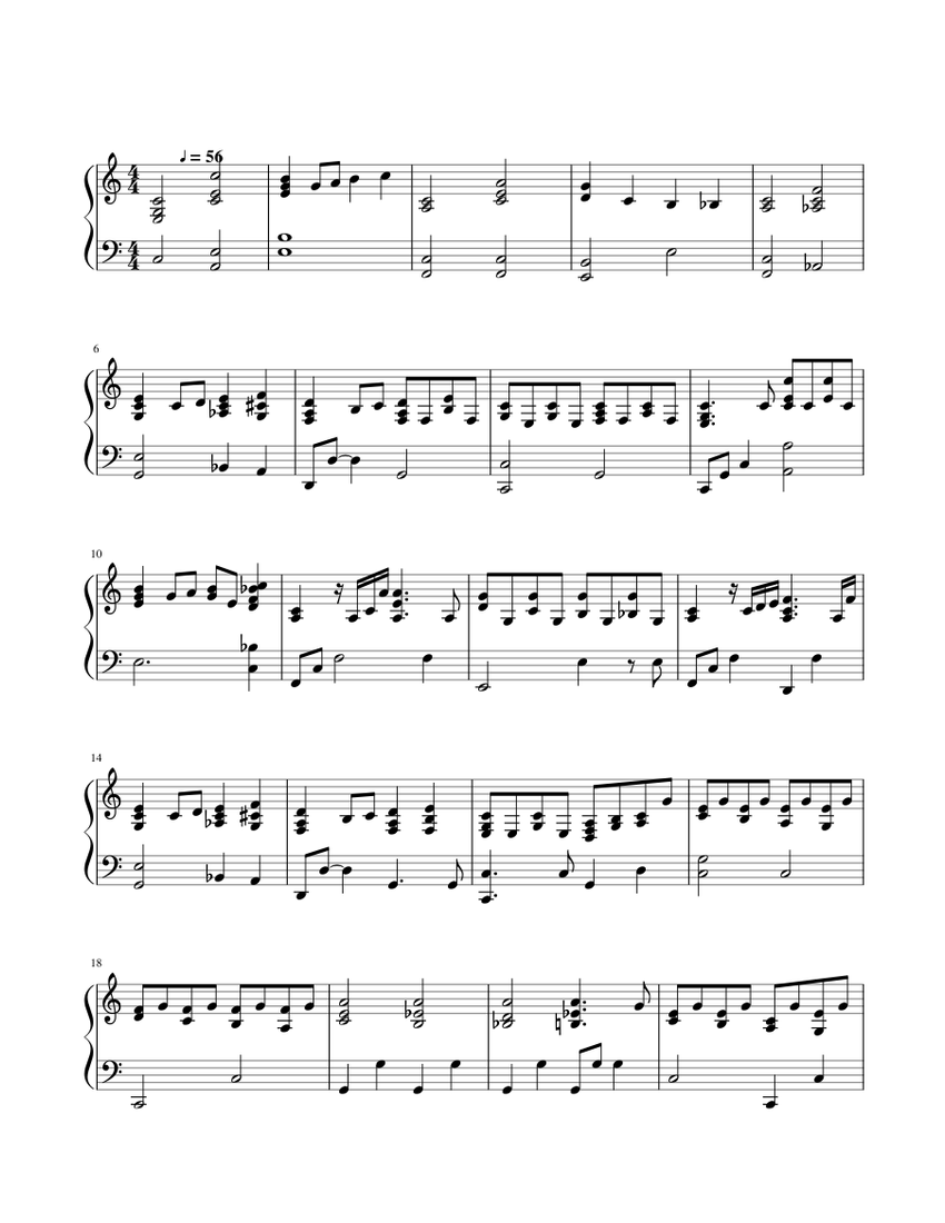 Somewhere Over the Rainbow Sheet Music for Piano (Solo) | MuseScore.com