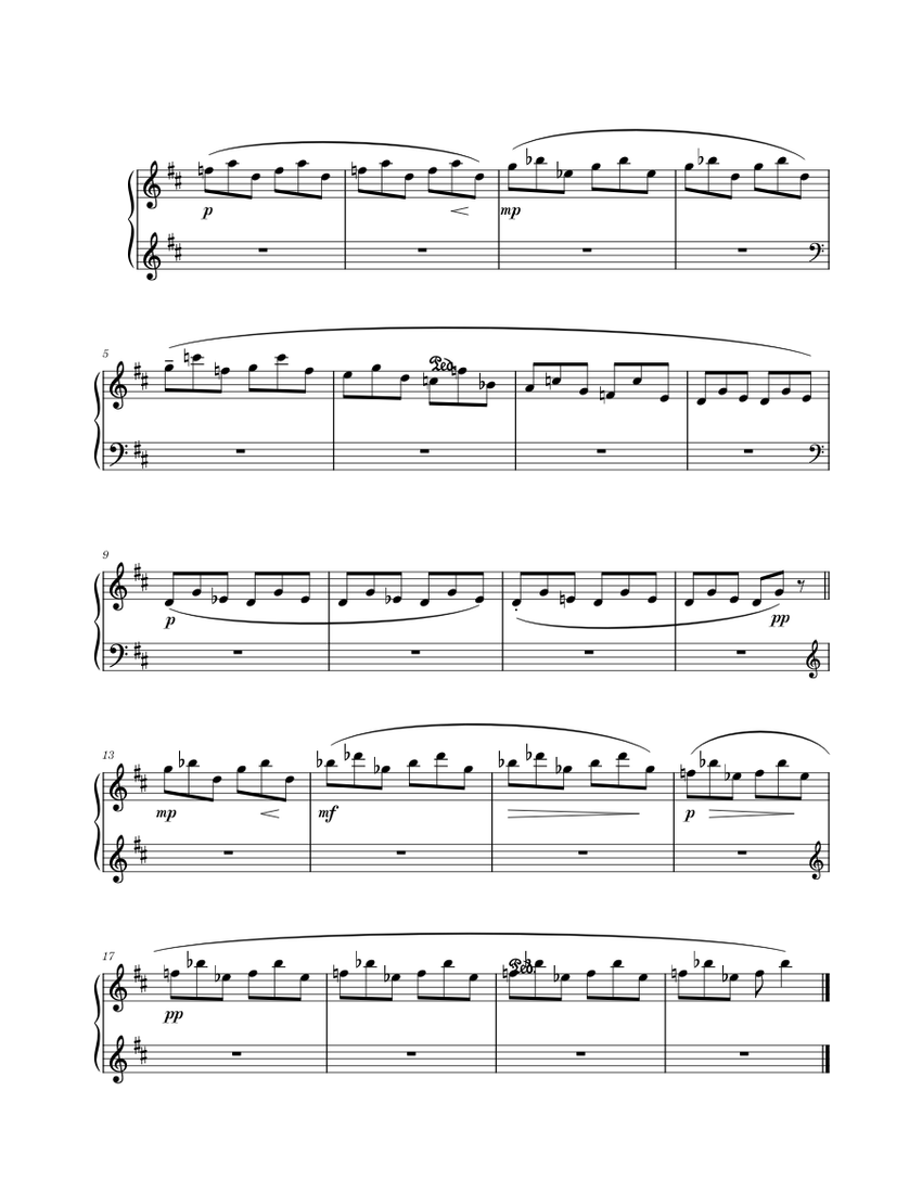 Lavender Field – Kohei Tanaka LF 2 right Sheet music for Piano (Solo ...