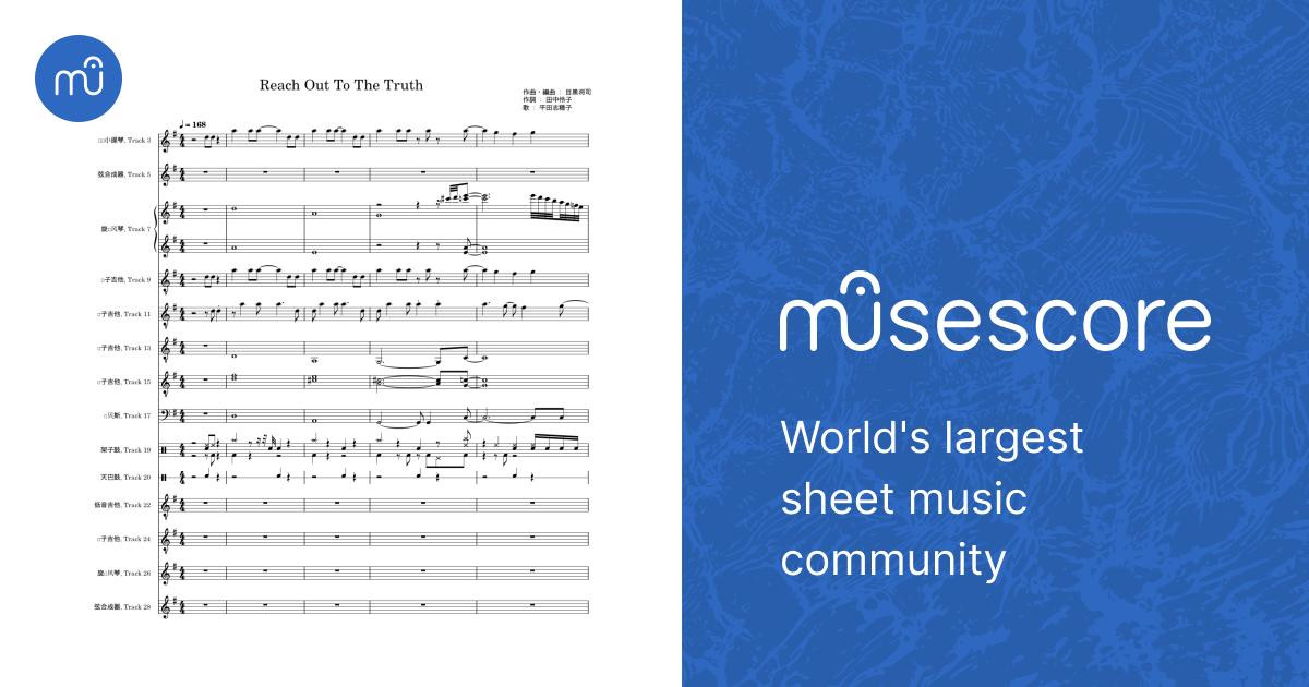 Reach out to the Truth – Shoji Meguro 『ペルソナ4』戦闘曲 short ver. WIP Sheet Music for Organ, Guitar ...