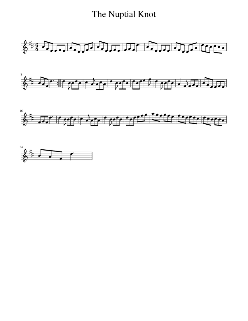 The Nuptial Knot Sheet music for Piano (Solo) | Musescore.com