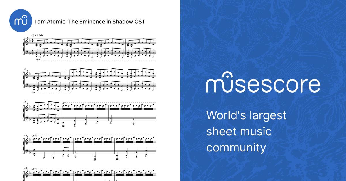 I am Atomic Sheet Music for Piano (Solo) | MuseScore.com