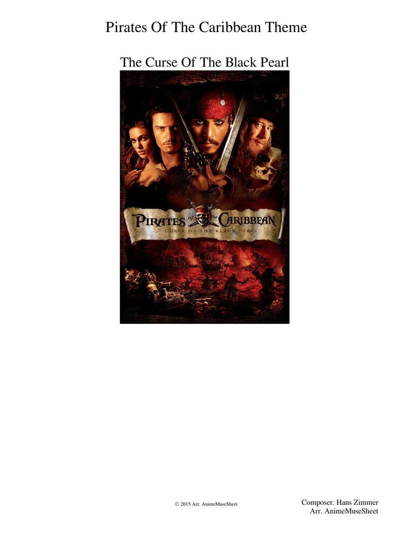 Pirates_Of_The_Caribbean_Theme. Special- Sheet music for Piano ...