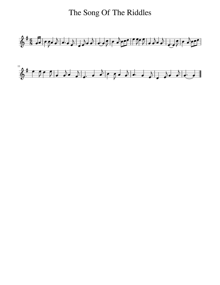 The Song Of The Riddles Sheet music for Piano (Solo) Easy | Musescore.com