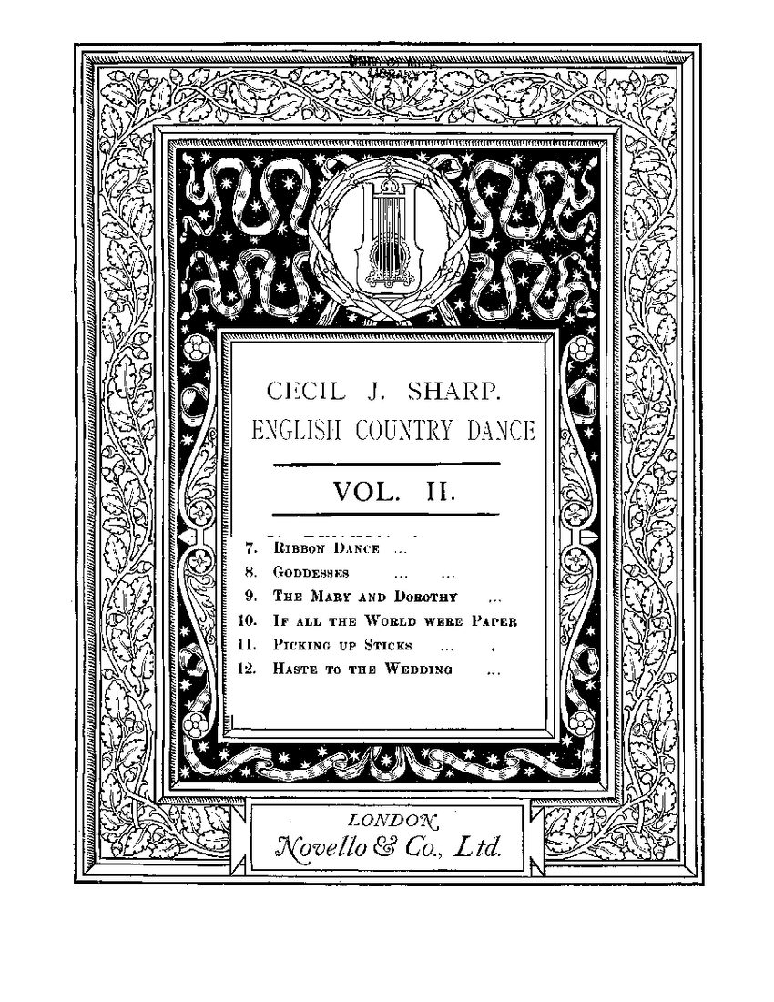 Cecil J. Sharp - English Country Dance volume II Sheet music for Piano ...