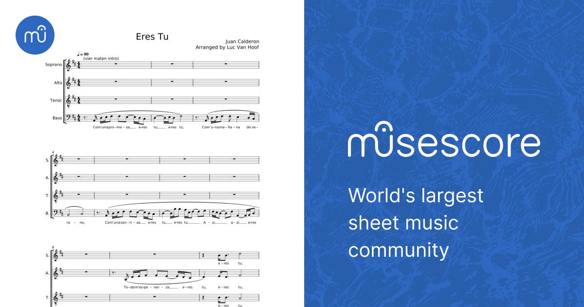 Eres Tu - Juan Carlos Calderón Sheet Music for Vocals (Choral ...