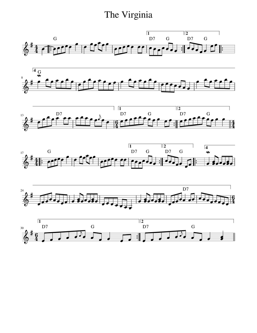 The Virginia Sheet music for Piano (Solo) Easy | Musescore.com