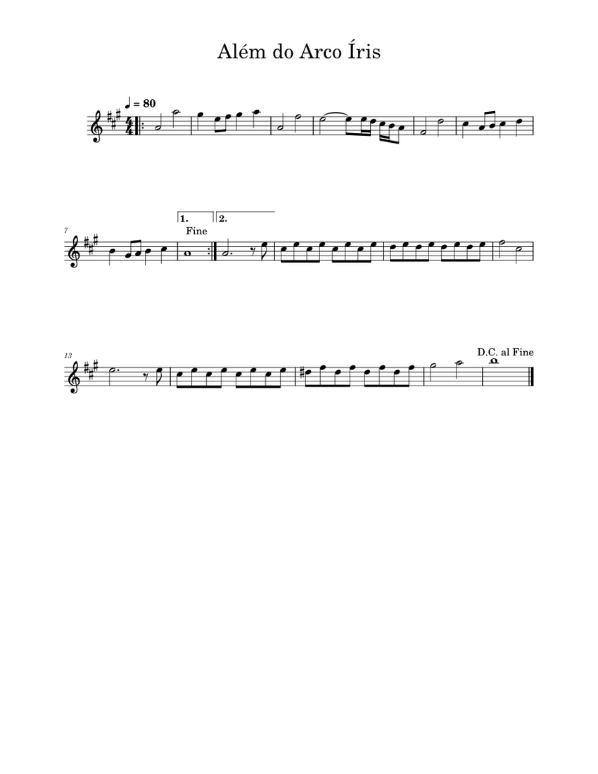 Além do Arco-Íris – Luiza Possi Sheet Music for Piano (Solo) Easy ...