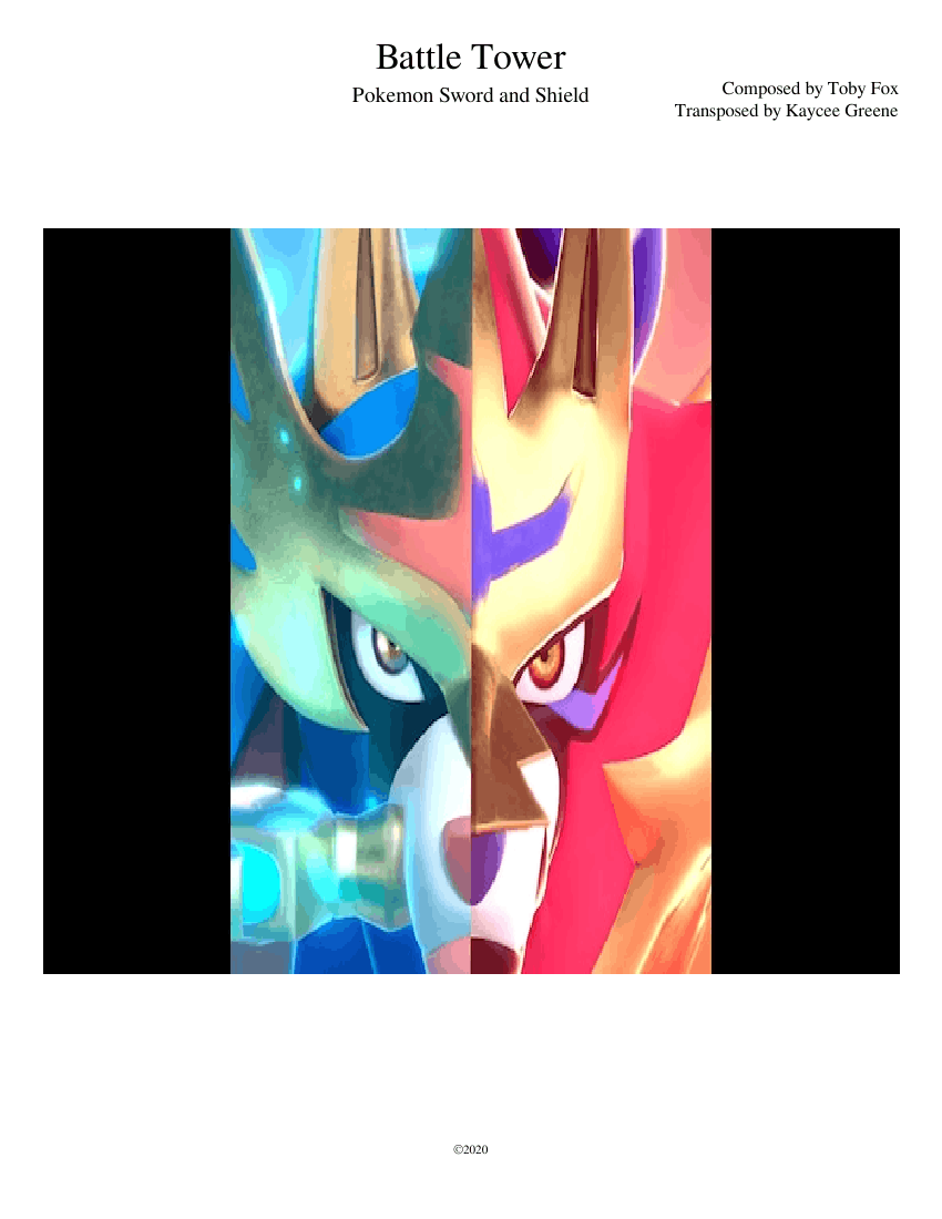 Pokemon Sword and shield - Battle Tower Sheet Music for Piano, Trumpet ...