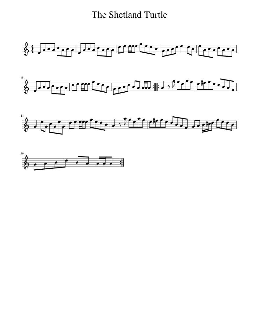 The Shetland Turtle Sheet music for Piano (Solo) | Musescore.com