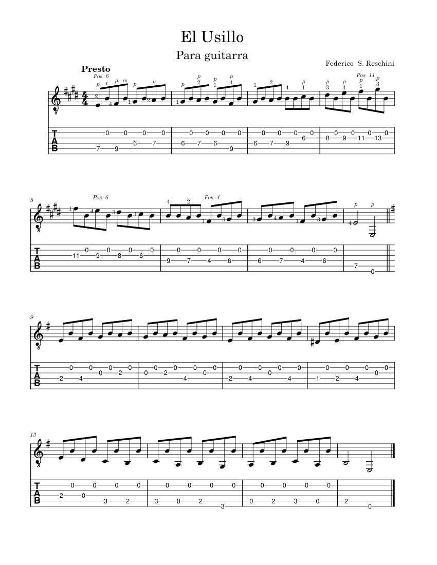 El Usillo - Federico S. Reschini - piano tutorial