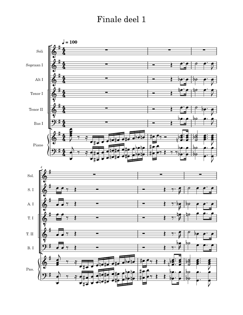 10A Finale Deel 1 v2 Sheet music for Piano, Soprano, Alto, Tenor & more ...