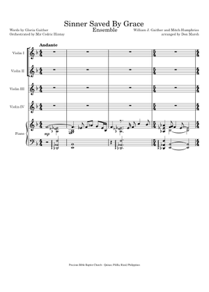 Play Official version of Sinner Saved By Grace Sheet Music by Bill ...