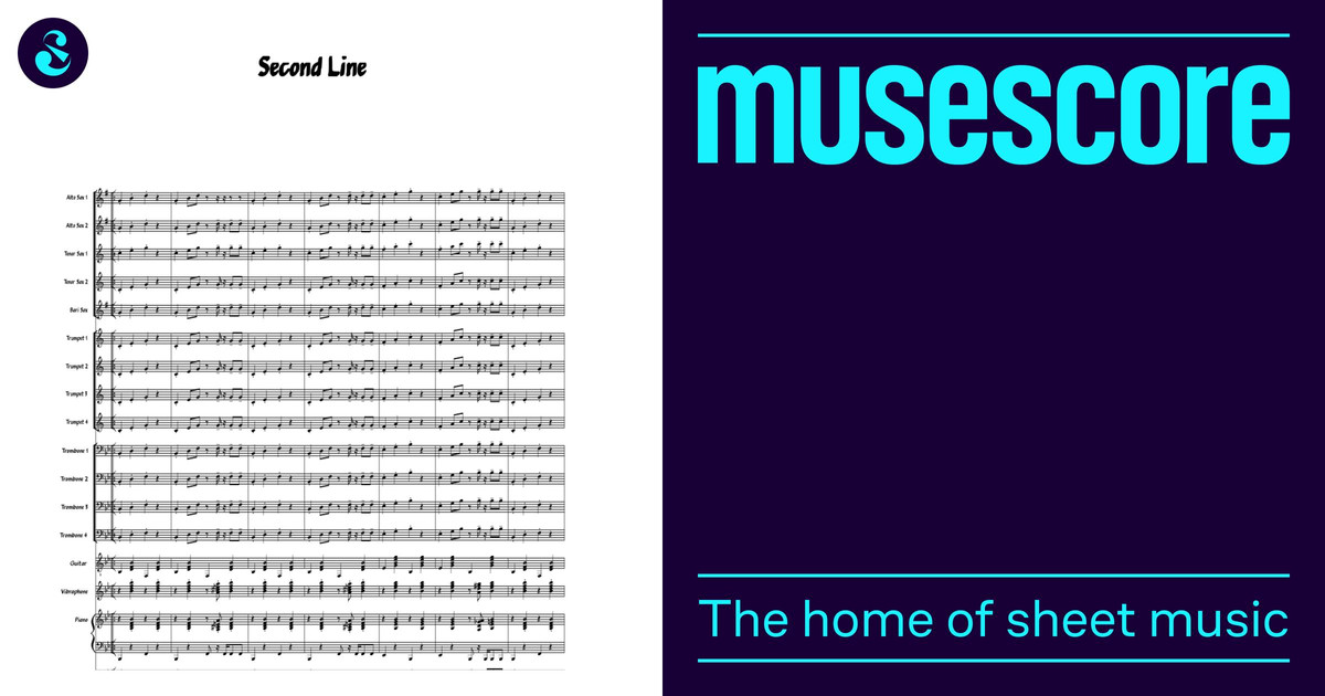 Second Line Sheet Music for Piano, Trombone, Guitar, Bass guitar & more ...