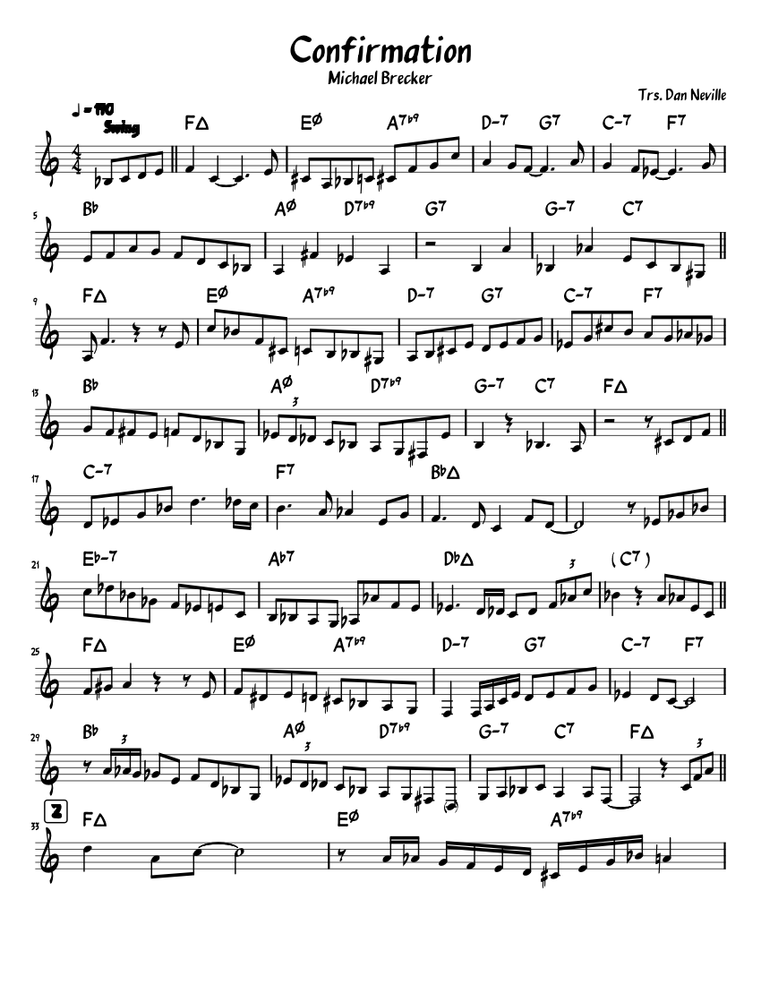 Confirmation Sheet music for Piano (Solo) | Musescore.com