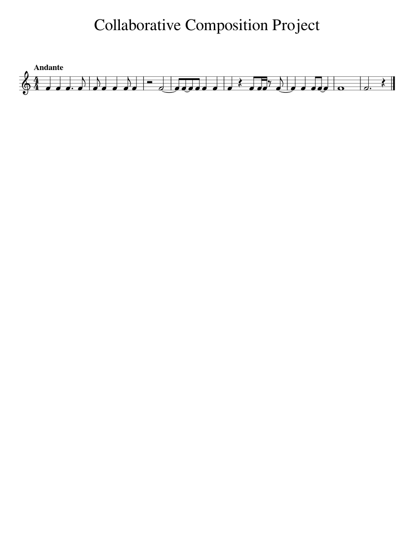 Collaborative_Composition_Project Sheet music for Piano (Solo ...