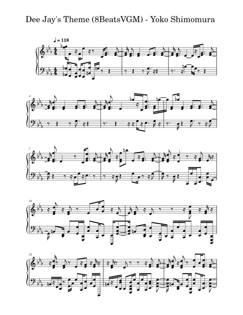 Dee Jay's Theme – Yoko Shimomura Dee_Jay's_Theme_(8BeatsVGM)_-_Yoko ...