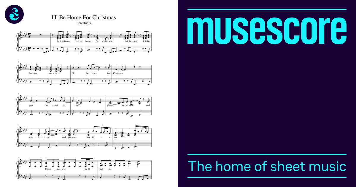 I ll Be Home For Christmas Sheet Music for Piano (Solo) | MuseScore.com