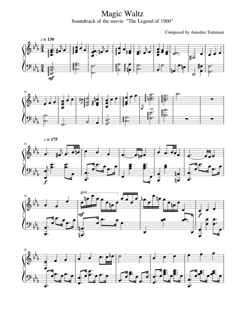 Magic Waltz Sheet Music for Drum group (Solo) | MuseScore.com