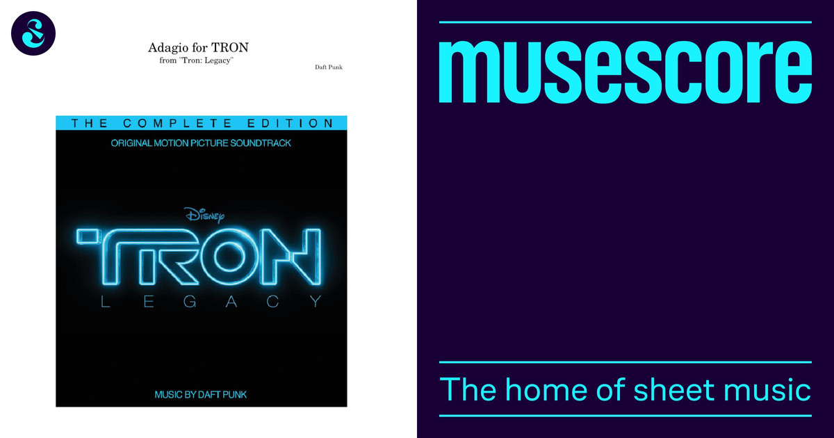 Adagio for TRON - Daft Punk (TRON: Legacy) Sheet music for Trombone ...