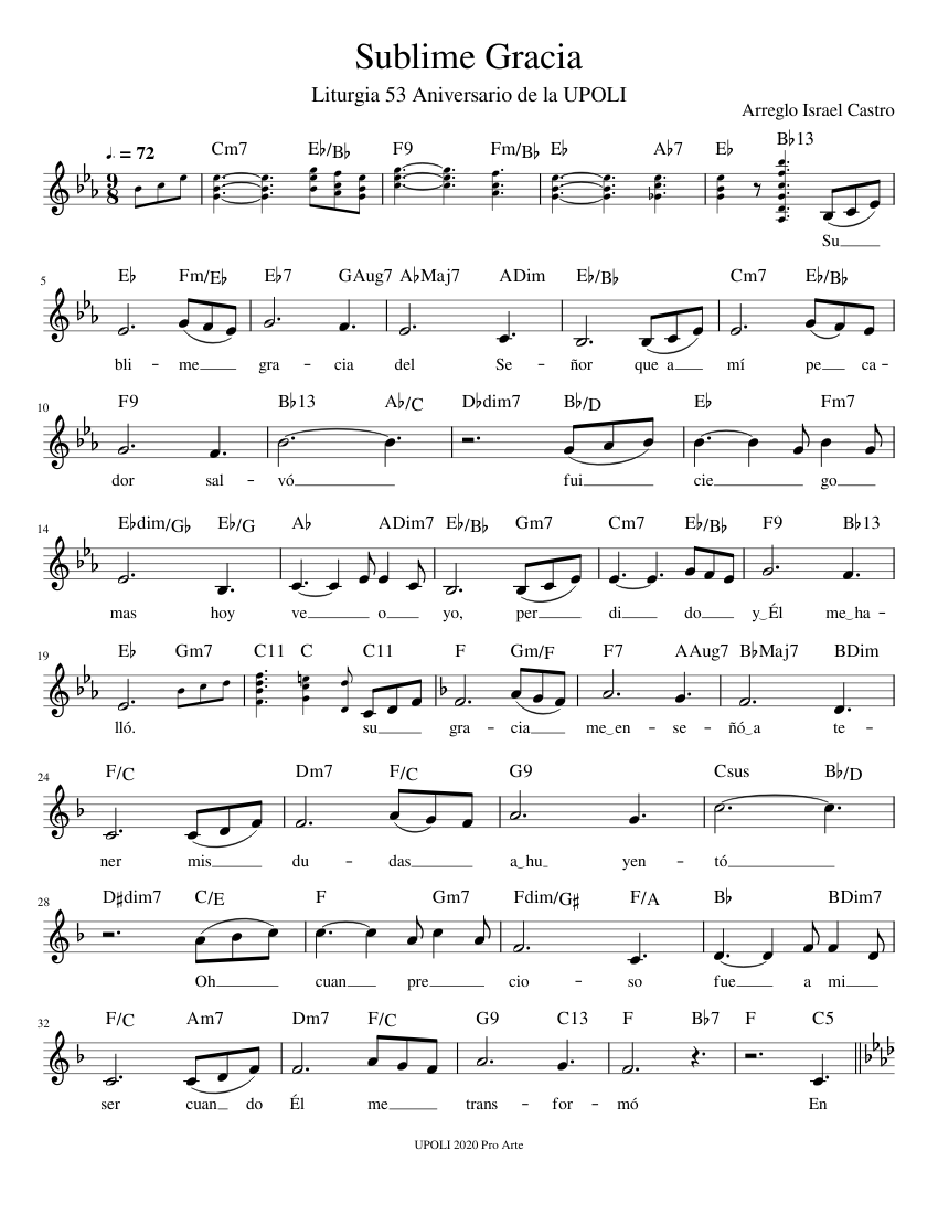 Sublime_Gracia Sheet Music for Piano (Solo) | MuseScore.com