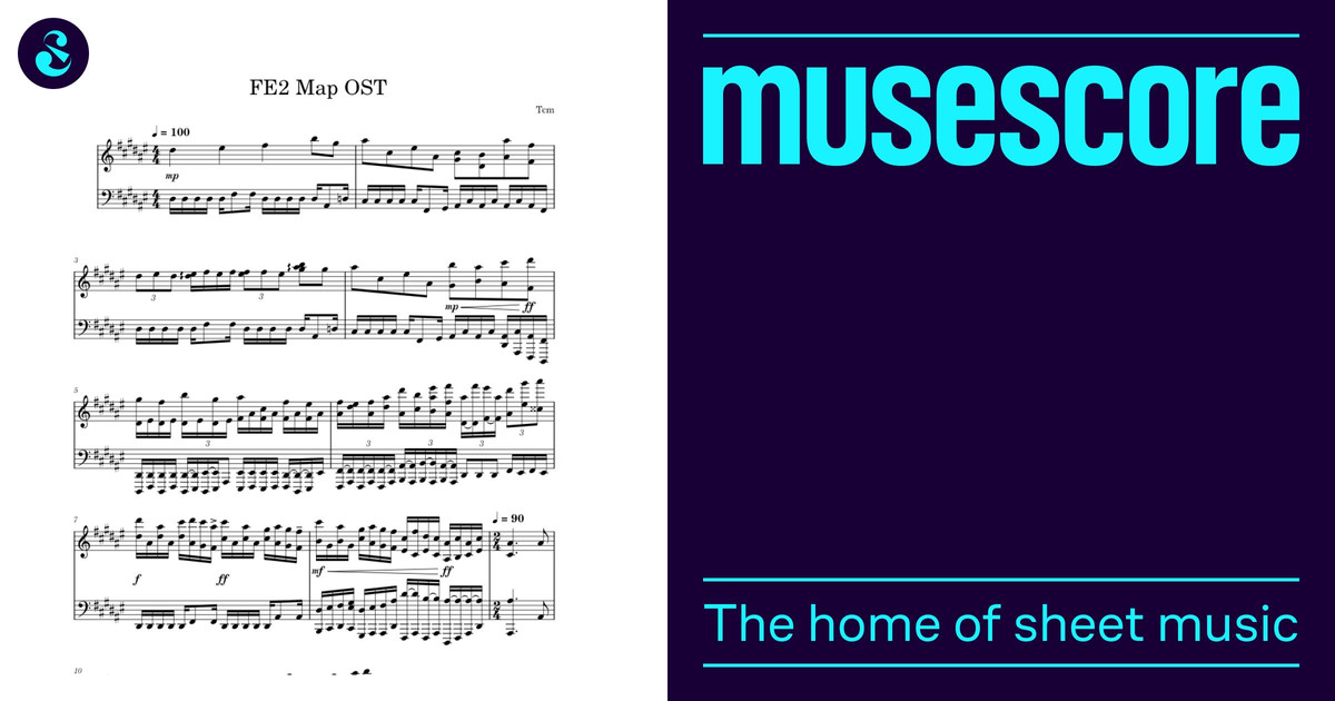 Fe2 Map OST – TheCanaryMiner Sheet Music for Piano (Solo) easy ...