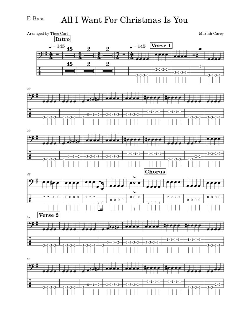 All i want for christmas is you – Mariah Carey All i want for Christmas ...