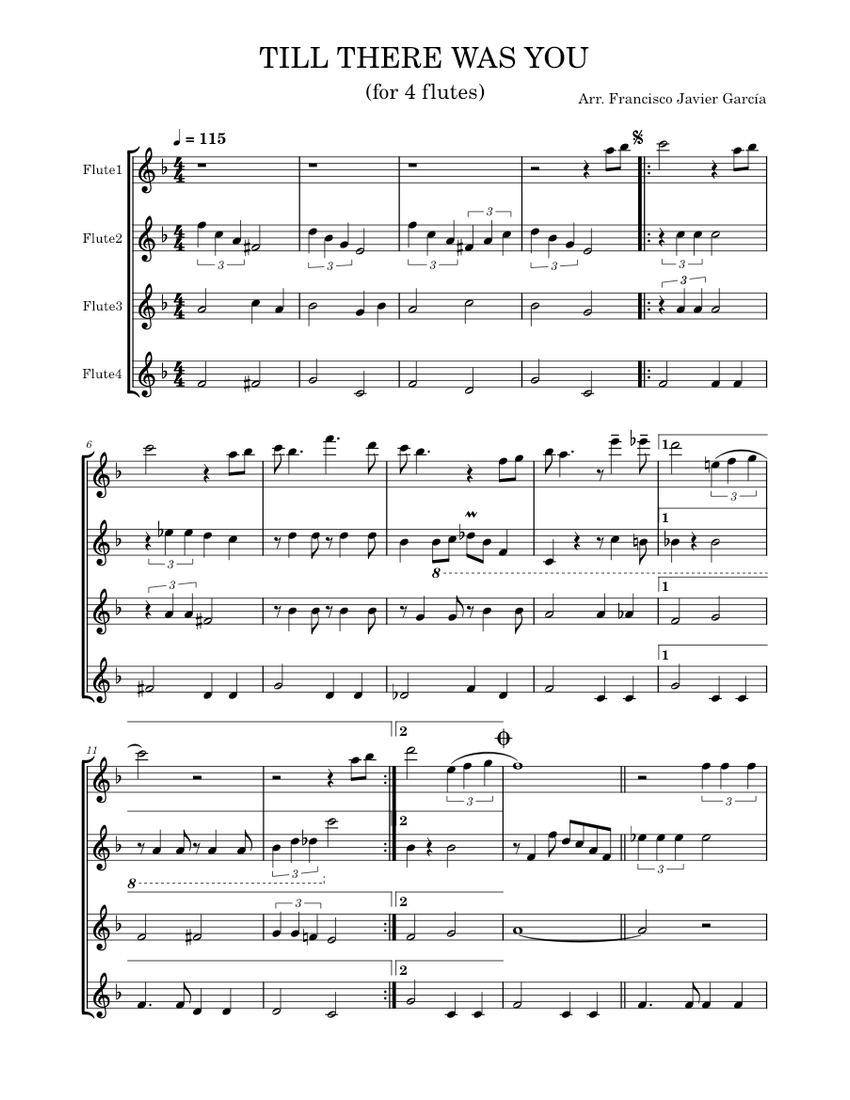 Till there was you – The Beatles TILL THERE WAS YOU Sheet Music for ...