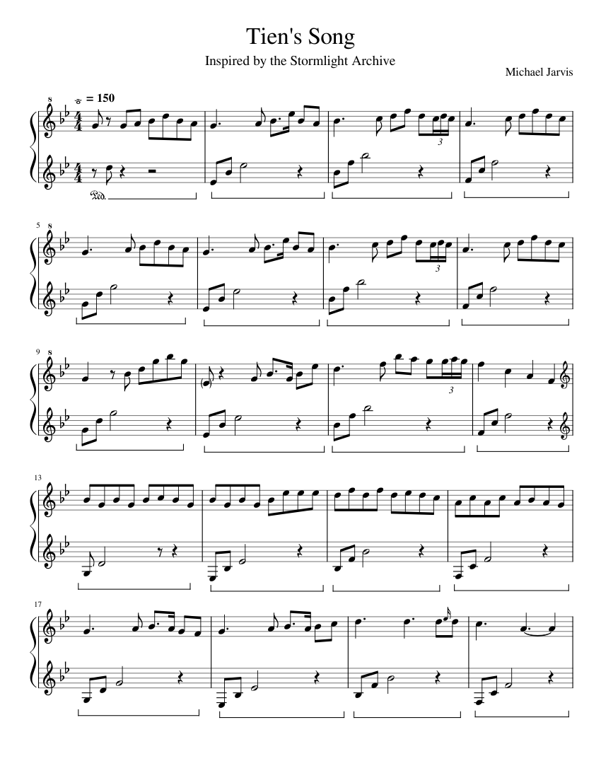 Tien's Song By Michael Jarvis (Inspired by Brandon Sanderson's ...