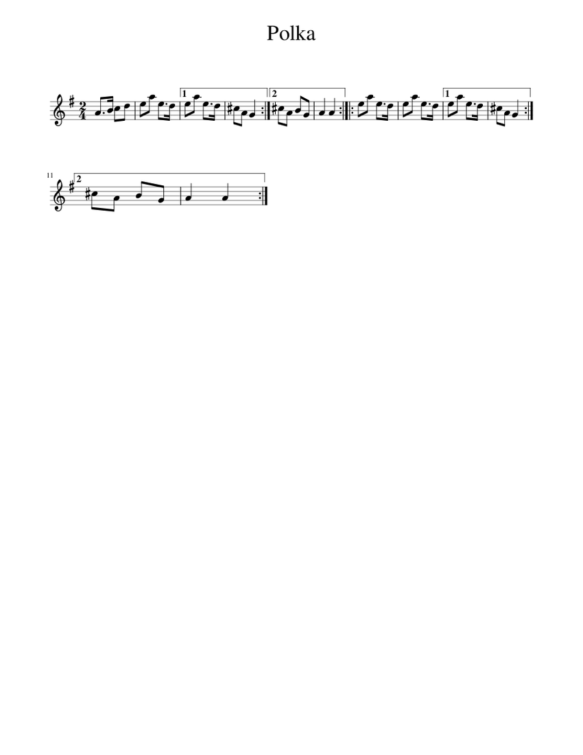 Polka Sheet music for Piano (Solo) Easy | Musescore.com