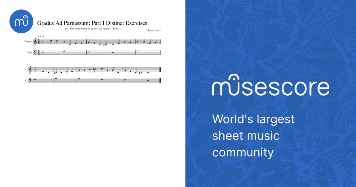 Counterpoint in 2 parts2ND TRY 3rd species exercise – Lynda Goetz ...