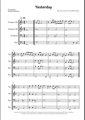 Play Official version of Yesterday Sheet Music by The Beatles for ...