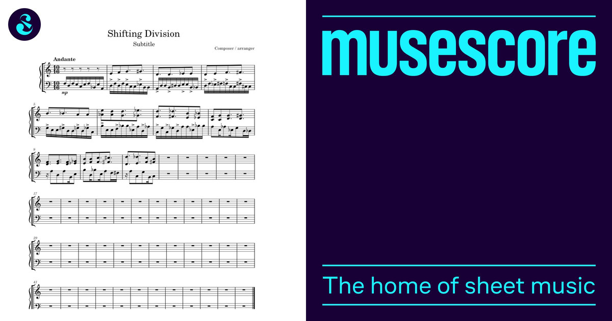 Shifting Divisions Sheet music for Marimba (Solo) | Musescore.com