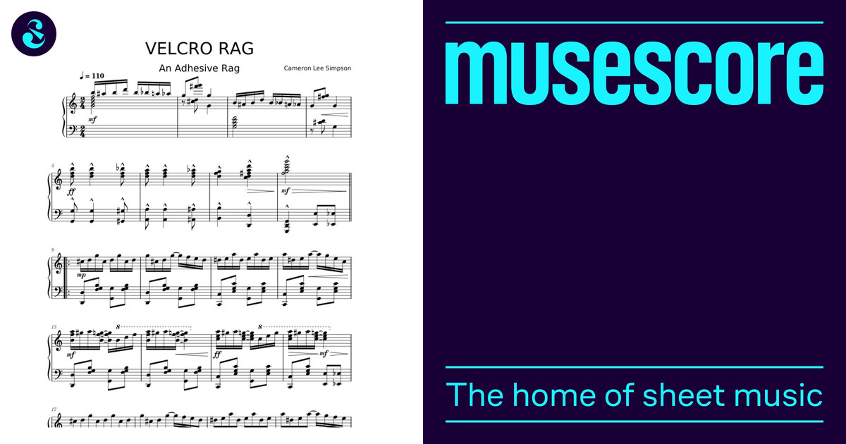 Velcro Rag Sheet Music for Piano (Solo) | MuseScore.com