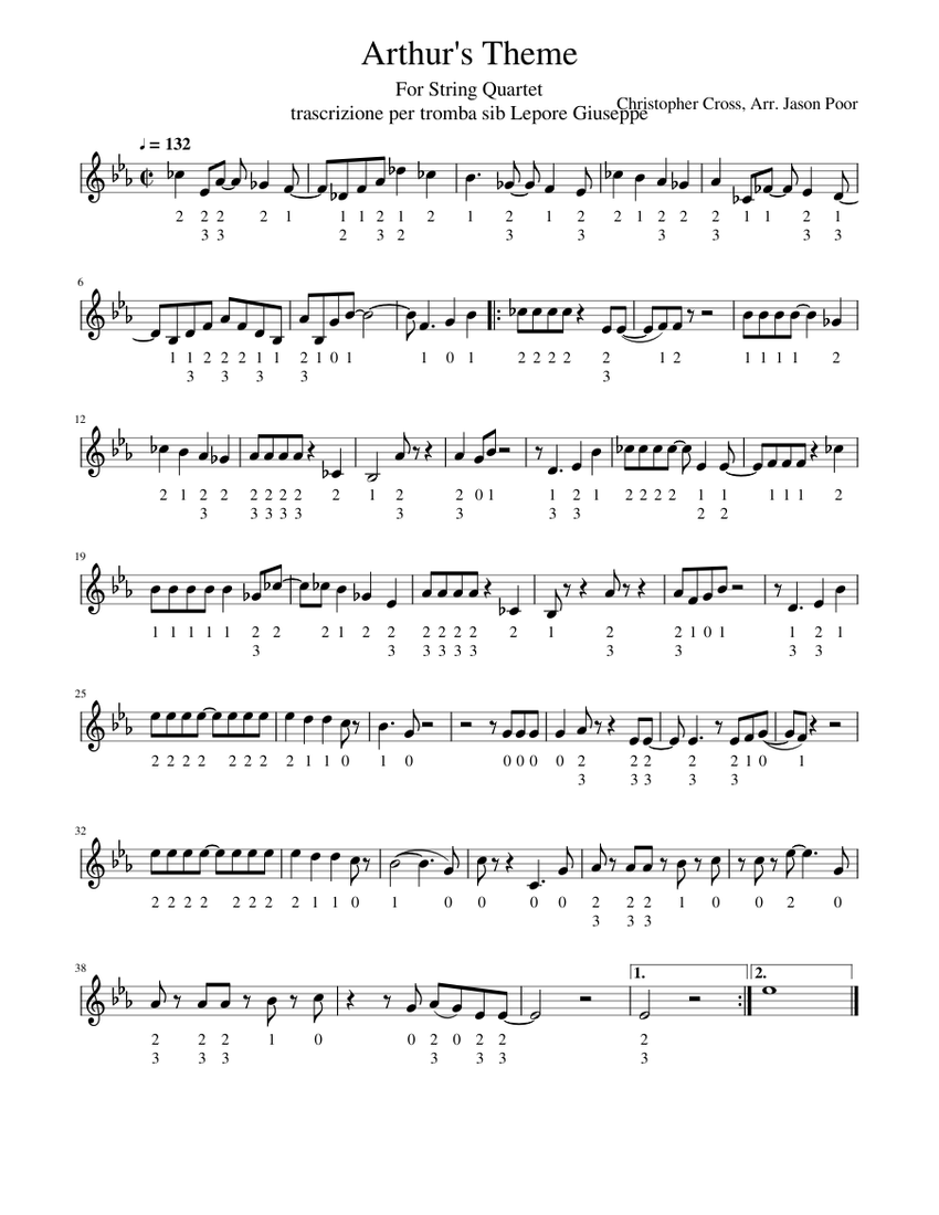 Arthur's_Theme - piano tutorial
