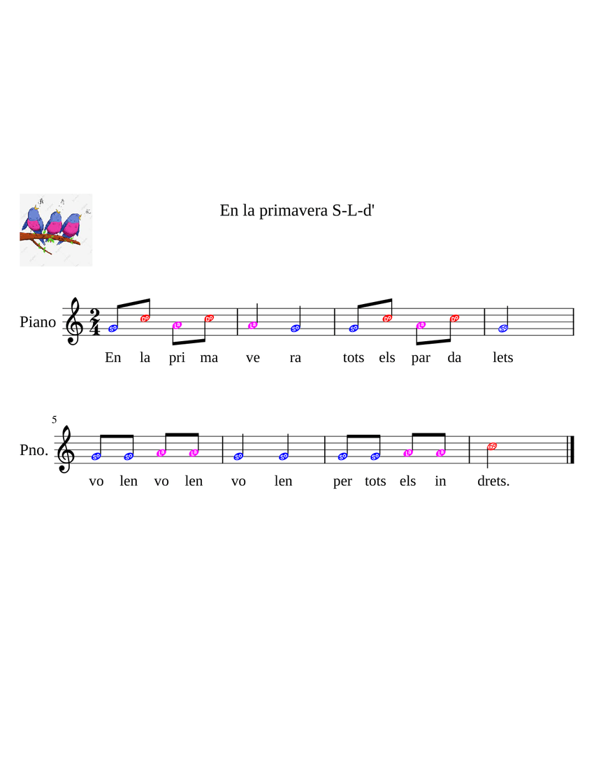 En la primavera - piano tutorial