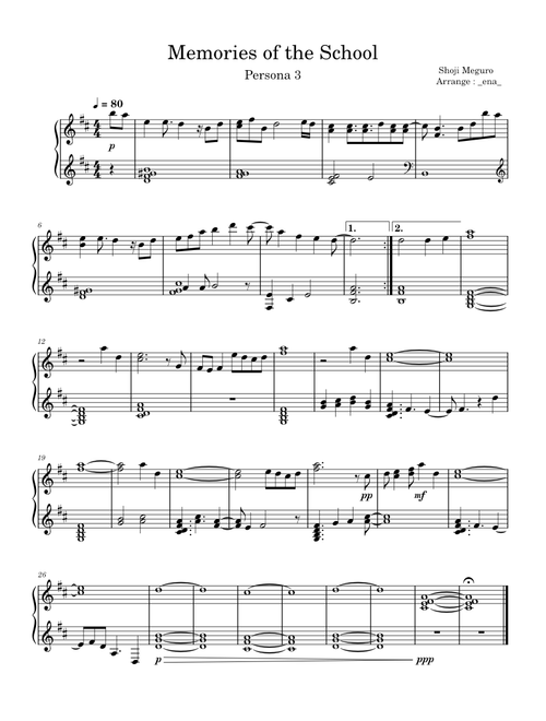 persona 3 theme school