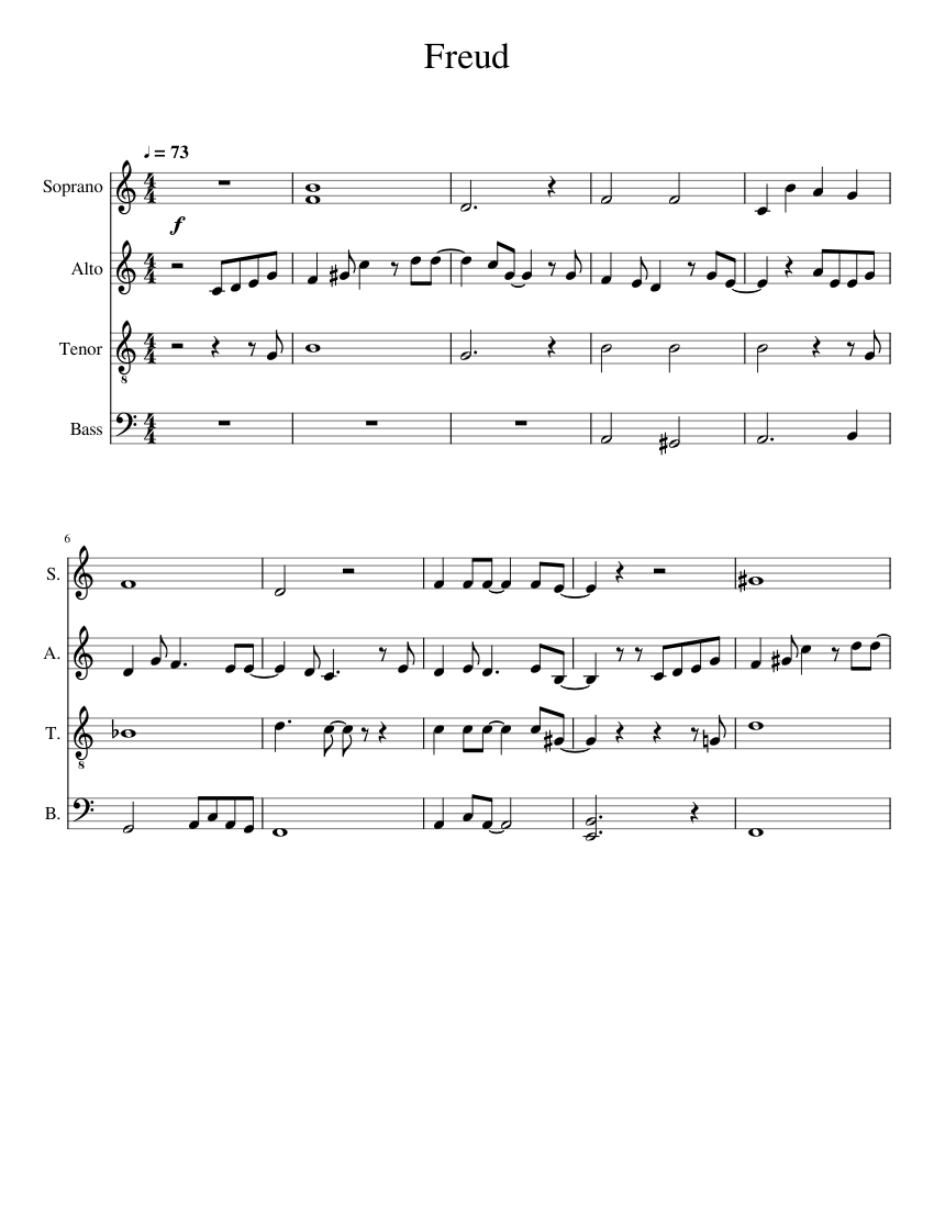 vv neu roses Sheet music for Soprano, Alto, Tenor, Bass voice (Choral ...