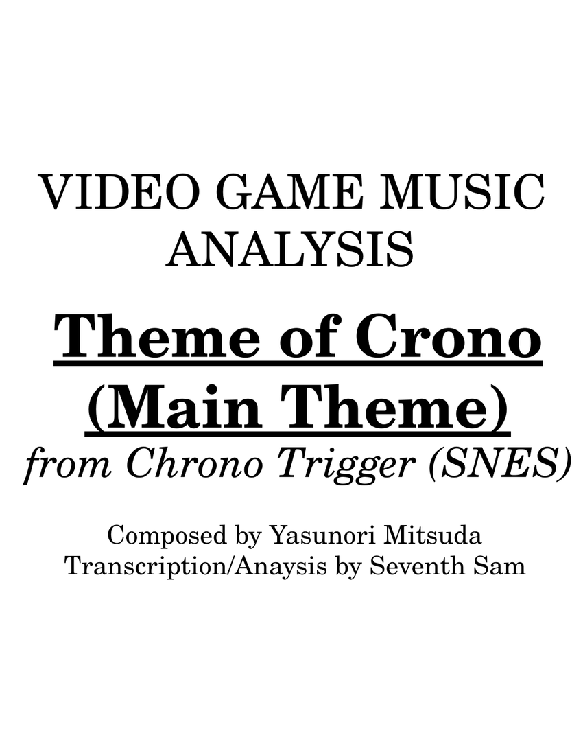 Theme of Crono (Main Theme) from Chrono Trigger (OST) - Video Game ...