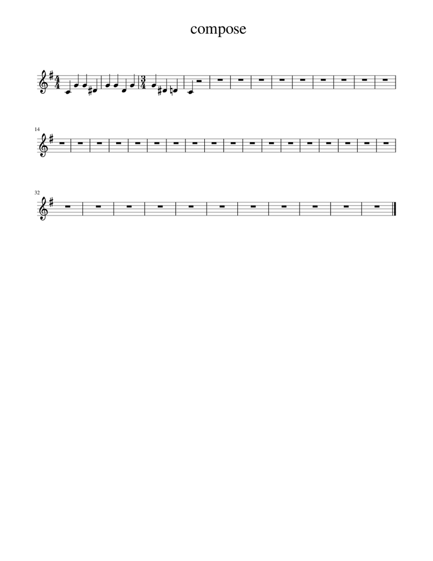 compose Sheet music for Piano (Solo) | Musescore.com