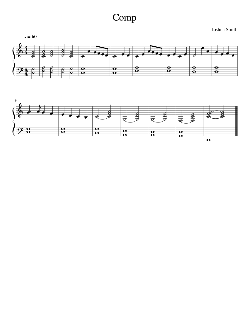 Comp Sheet music for Piano (Solo) Easy | Musescore.com