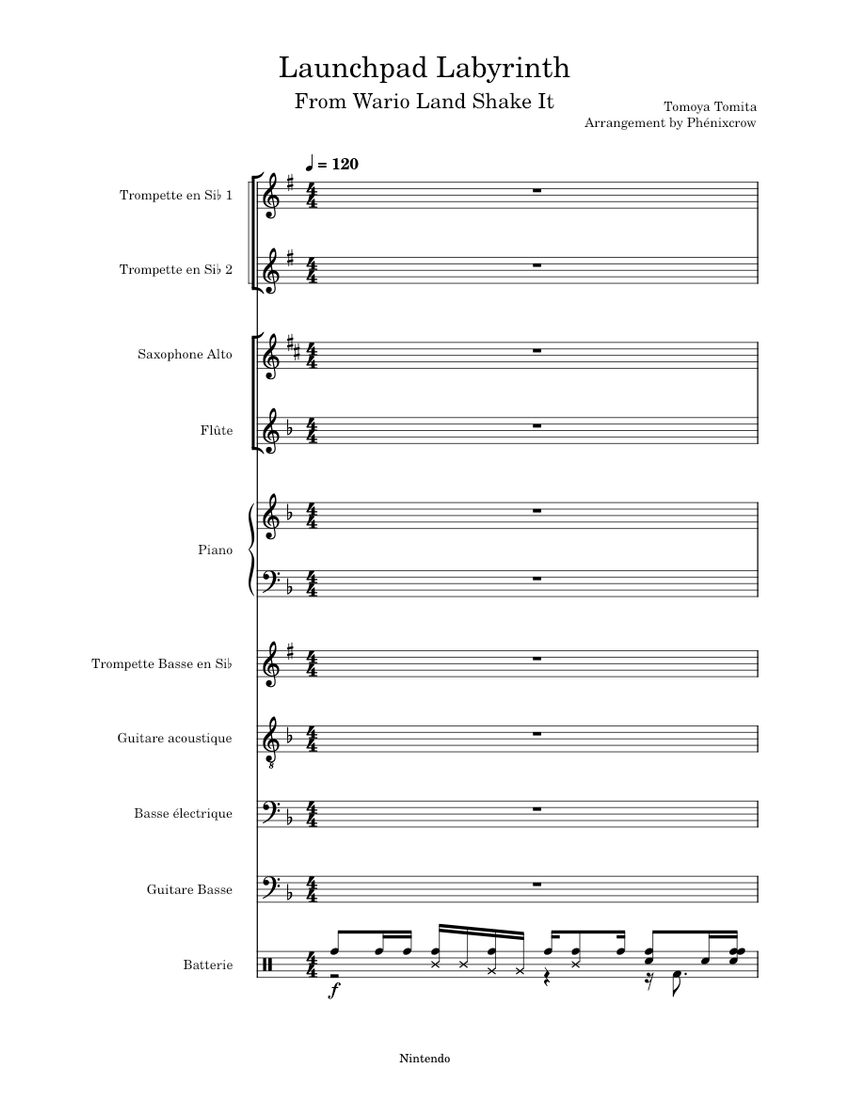 Launchpad Labyrinth - Wario Land Shake It Sheet music for Piano ...