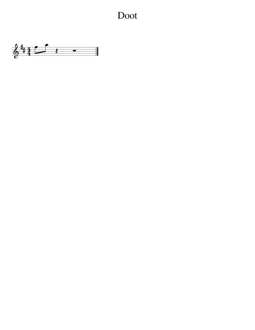 Skeleton Doot Sheet Music for Trumpet in b-flat (Solo) | MuseScore.com