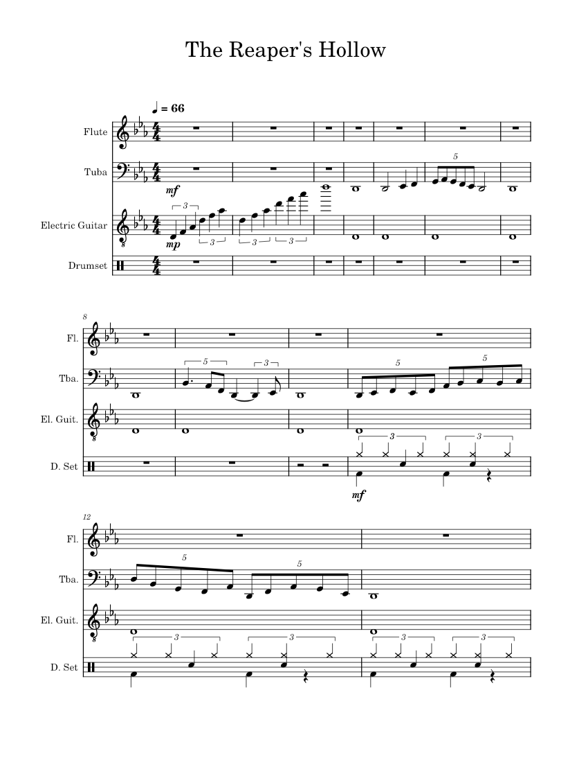 The Reaper's Hollow - piano tutorial