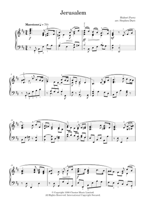 Play Official version of Jerusalem Sheet Music by Charles Hubert ...