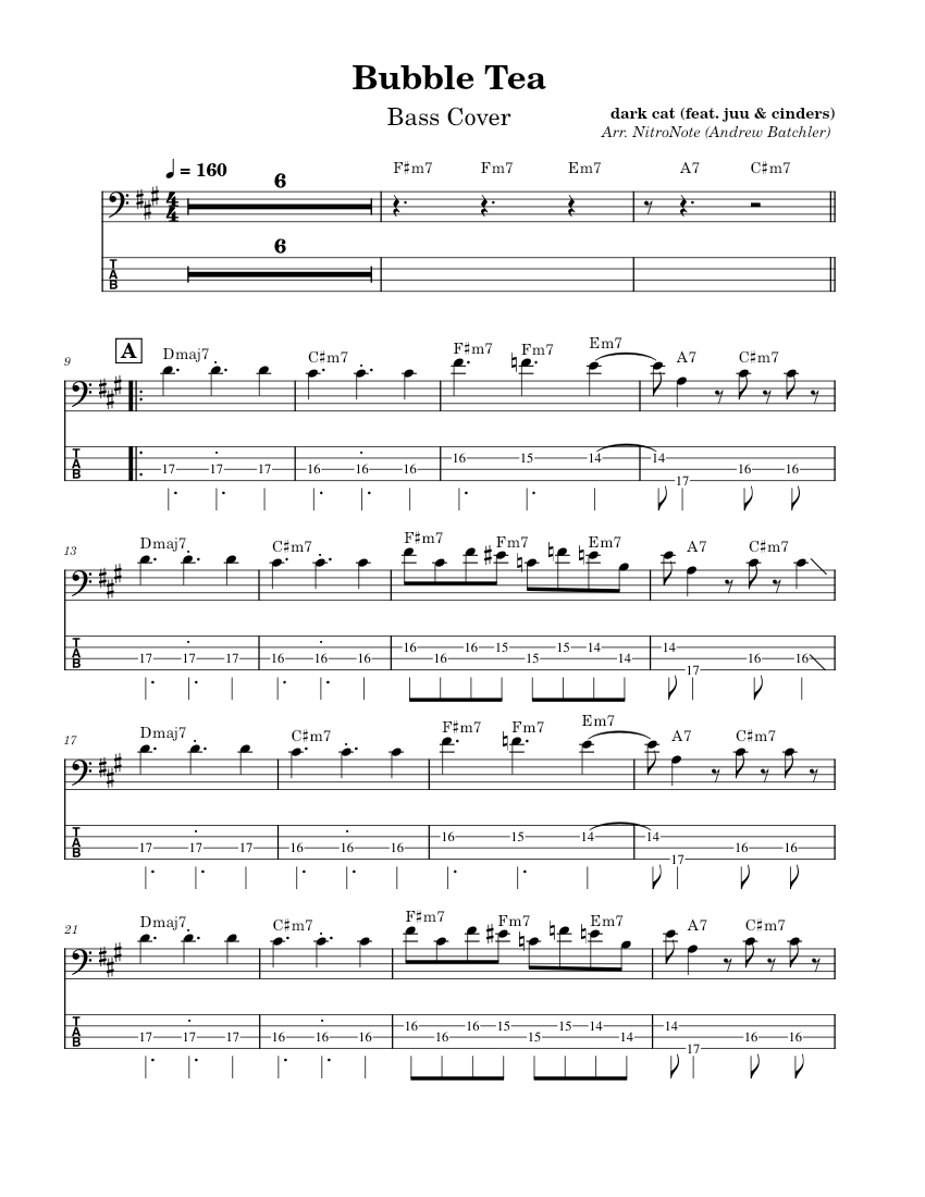 bubbles guitar tab