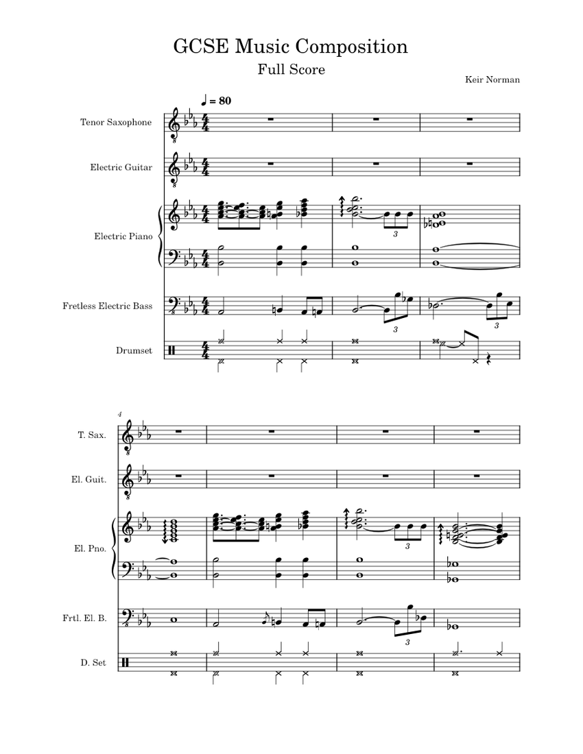 GCSE Music Composition - piano tutorial